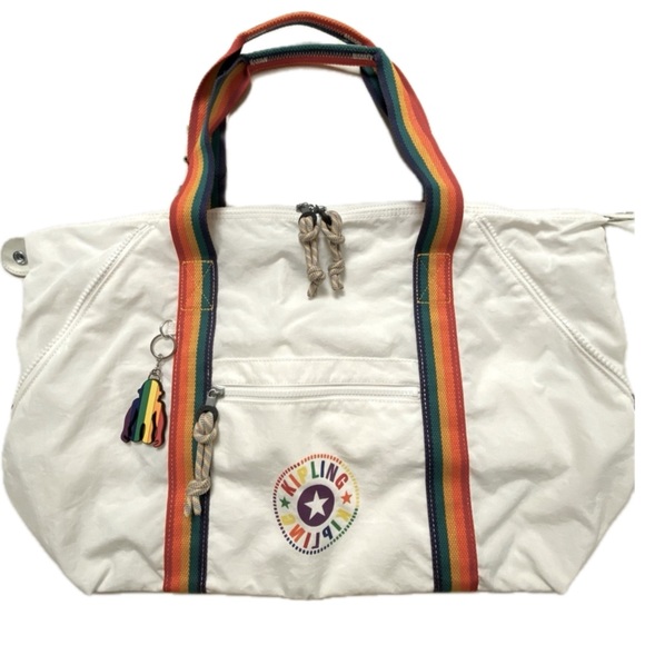 Kipling | Bags | Kipling Art Tote Nwt Rainbowpride Shoulder Straps | Poshmark
